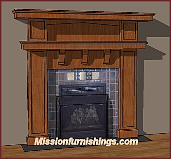 Mission, Arts and Crafts Craftsman Stickley Mantels and Fireplaces ...