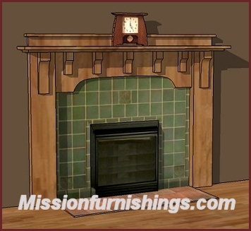 Mission, Arts and Crafts Craftsman Stickley Mantels and Fireplaces ...